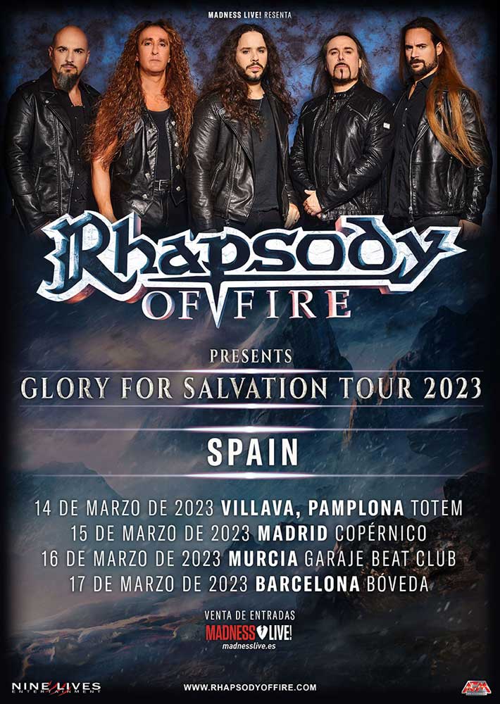 Rhapsody Of Fire tocará en España el 2023 - Rock Culture