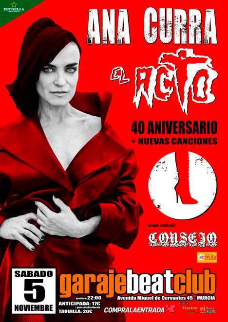 Agenda: Ana Curra en el Garaje Beat Club de Murcia - Rock Culture
