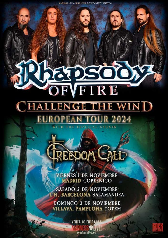 Agenda: Rhapsody Of Fire y Freedom Call a finales de año en España ...