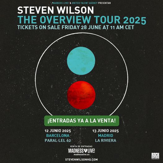 Steven Wilson regresa a España en 2025 - Rock Culture