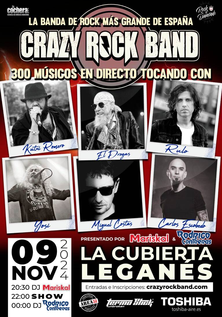 Crazy Rock Band: La banda de rock más grande de España - Rock Culture